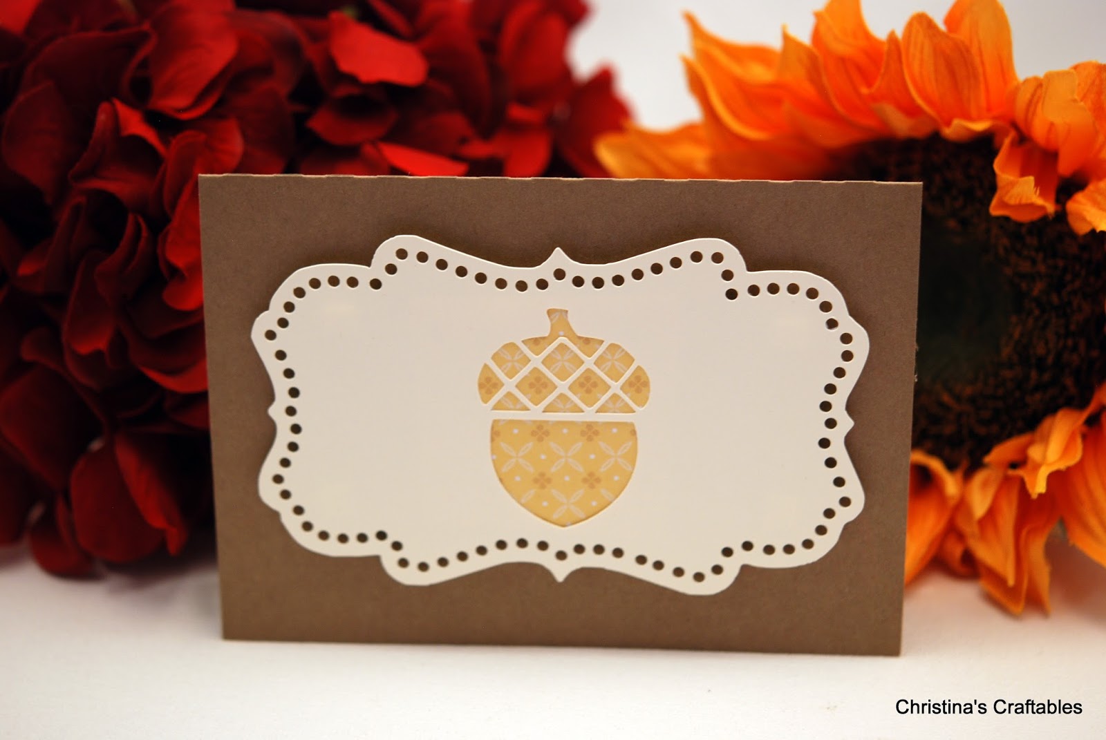 Christina's Craftables: Project Blog 1: Acorn card