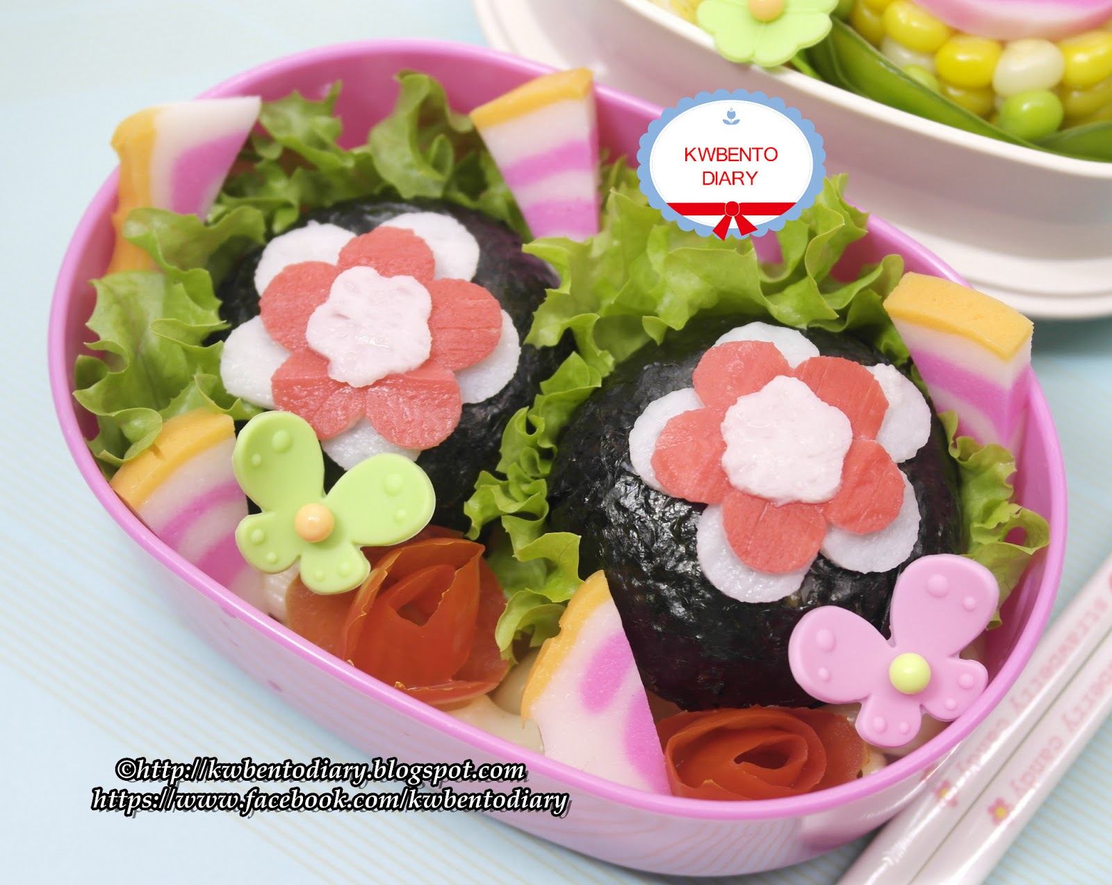 Karenwee's Bento Diary: Bento#April25~Spring Flower Theme Bento