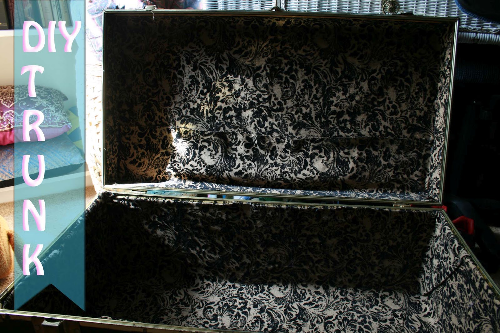 A Spoonful of Sparkle: DIY - Travel Trunk Revamp