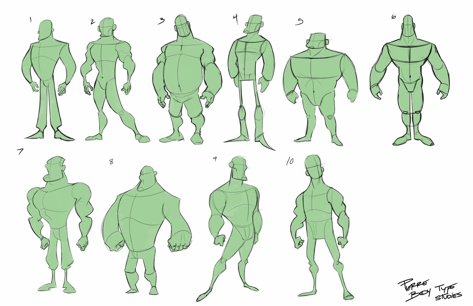 Ram's Horn: Pierre Body Type Explorations