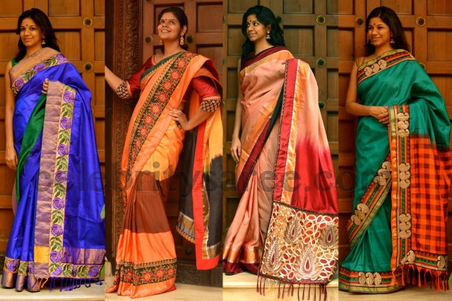 Latest Wedding Saris in Uppad Silk - Saree Blouse Patterns