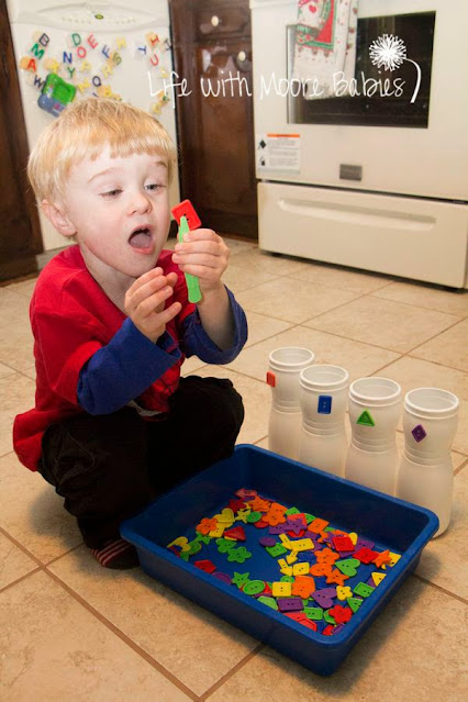 Shape Button Sort - Life with Moore Babies