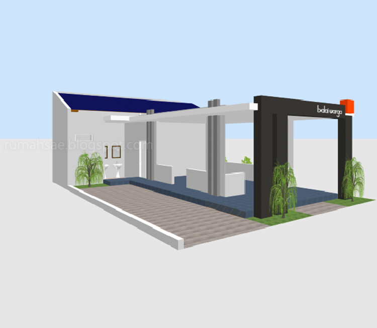 Desain Balai Warga Minimalis - Rumah Sae