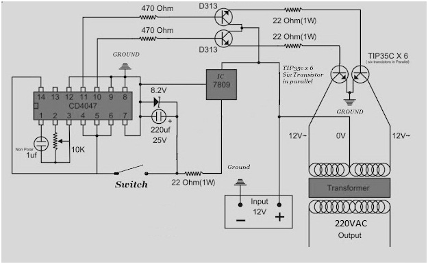 Inspirasi 39+ Rangkaian Inverter Sg3524, Skema Inverter