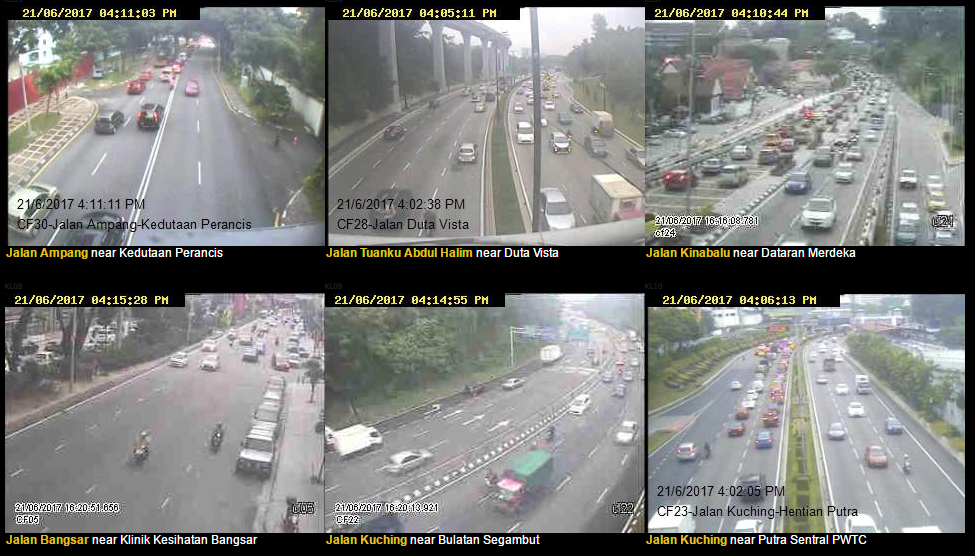 出游前先查询各条大道的实时车流状况