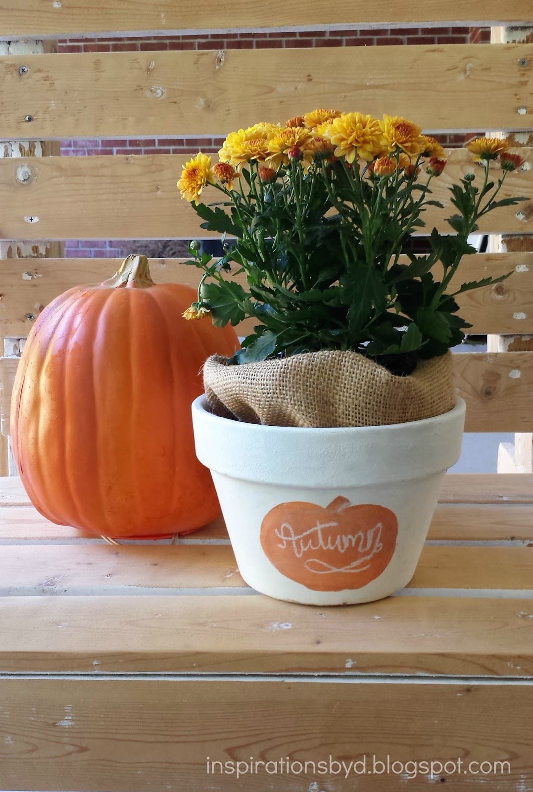 Inspirations by D: Fall Flower Pot