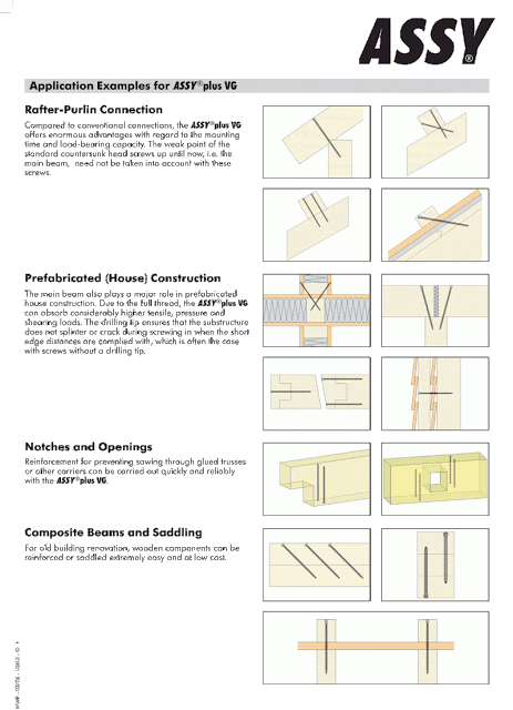 Log and Timber Connections: ASSY Plus VG Fully Theaded Self Tapping ...
