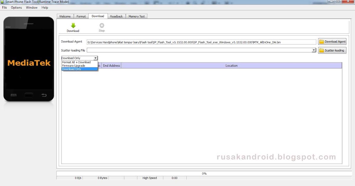 Fungsi Bagian SP Flashtool Mediatek Sebelum Melakukan Flashing ...
