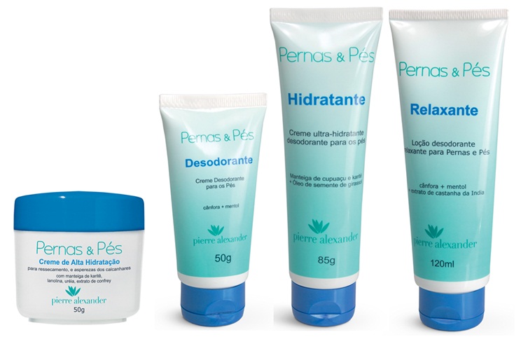 Variedades: Pierre Alexander apresenta linha de cuidados para Pernas e Pés