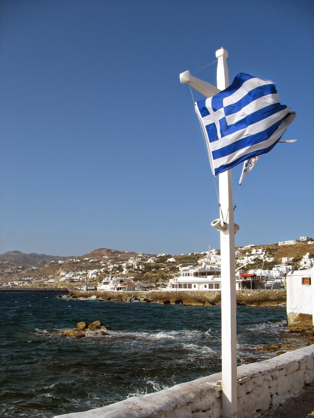 Travel_Photography: Colors of the Greek Flag: Blue and White