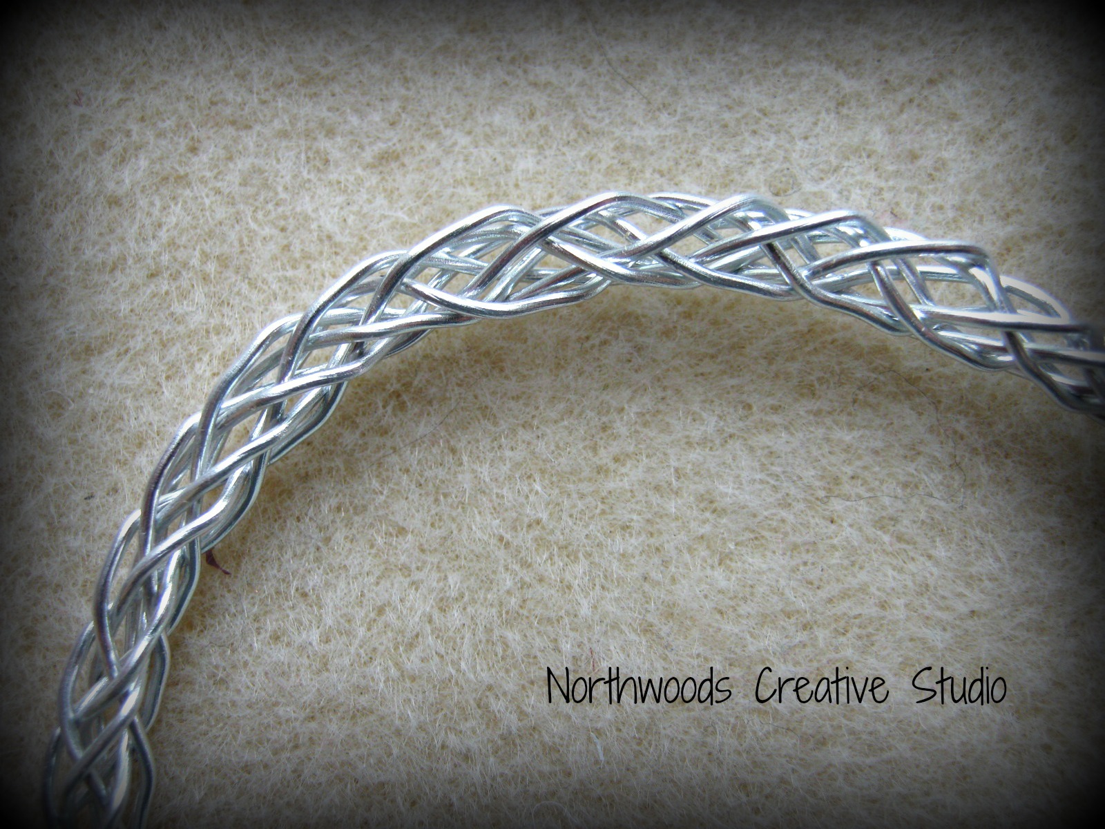 Northwoods Creative Studio: Plaiting with wire, an experiment