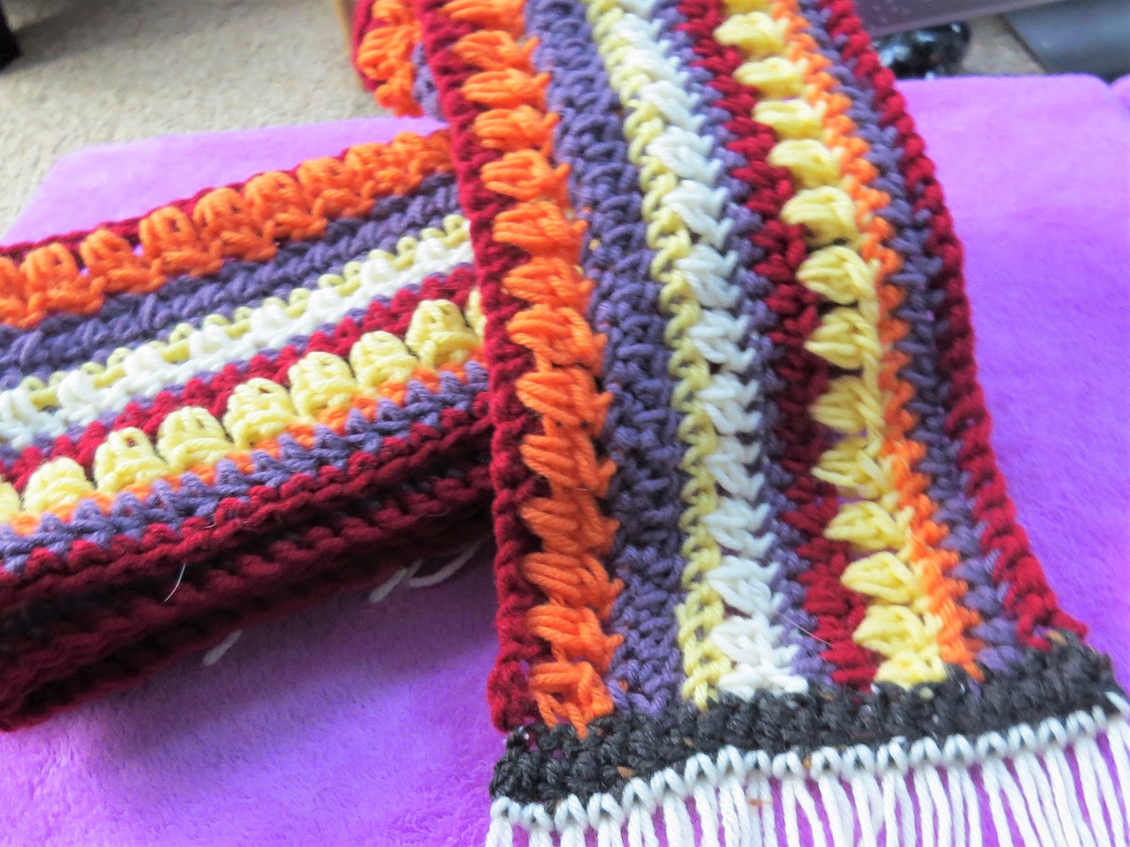 Rainbow Scarf Crochet Pattern