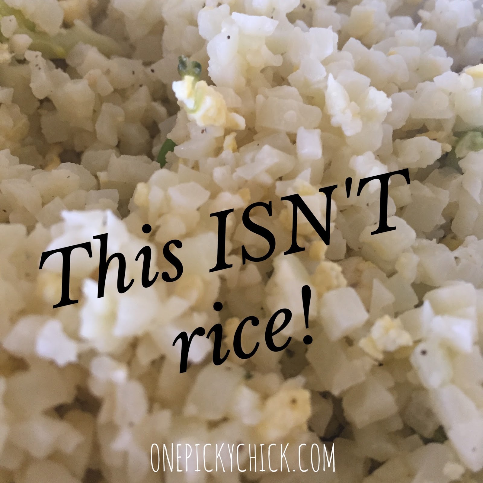Store Bought Riced Cauliflower | One Picky Chick