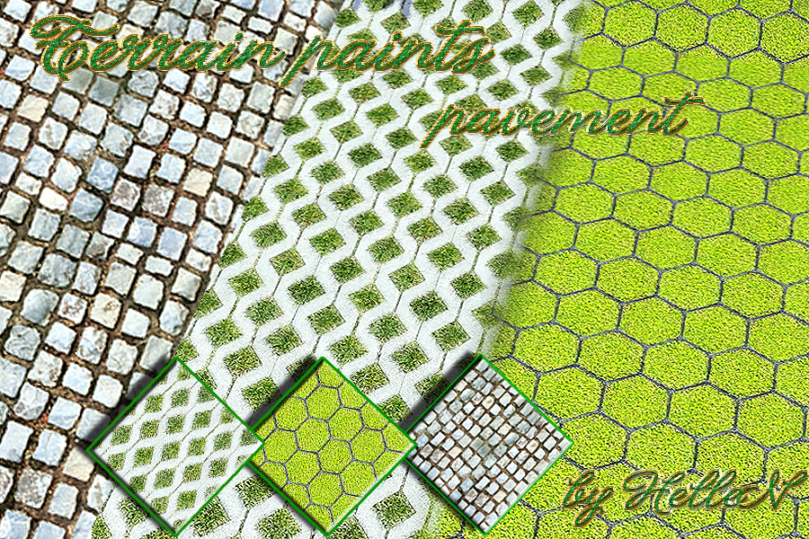 HelleN sims3 : Terrain paints - pavement.