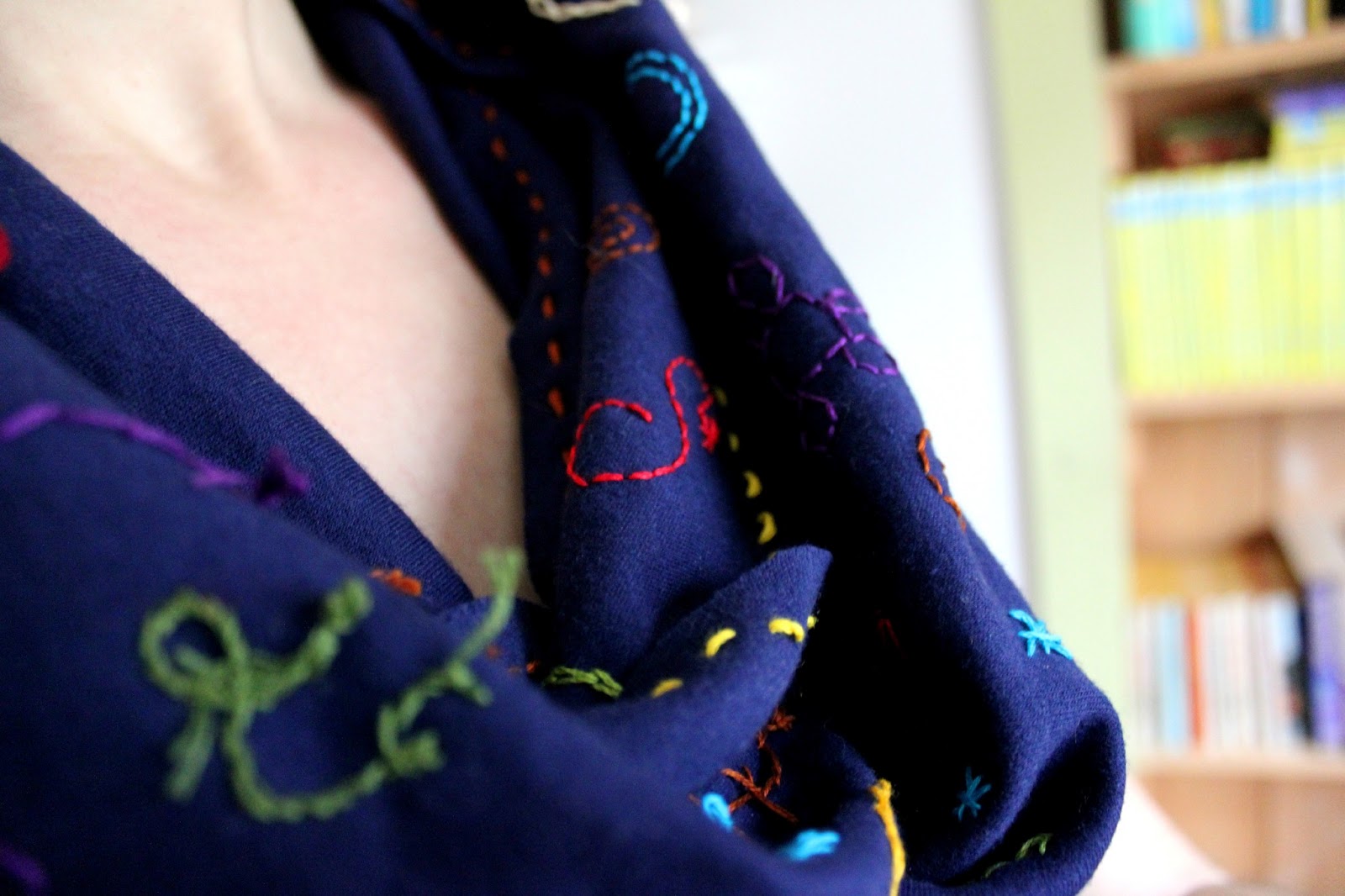 Embroidered Scarf | Melmaria Designs: Embroidered Scarf