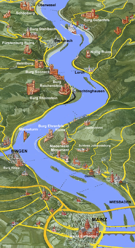 Tá indo pra onde?: Passeio de barco pelo Rio Reno entre Rüdesheim e ...