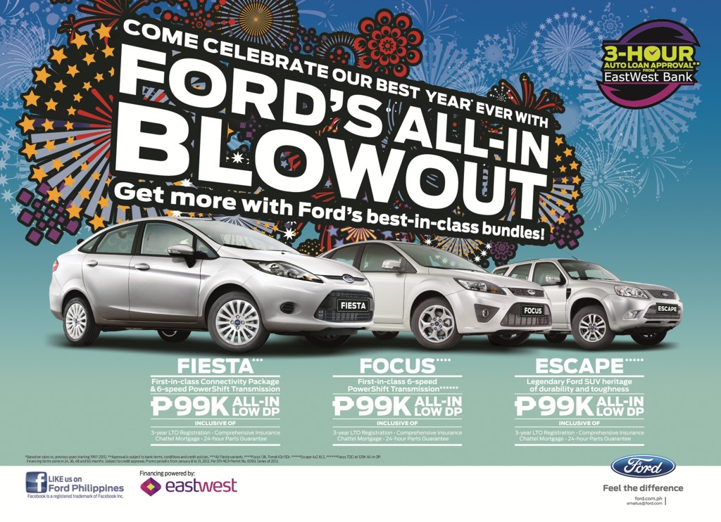 Ford Kicks-off 2012 with All-In Blowout Promo | CarGuide.PH ...