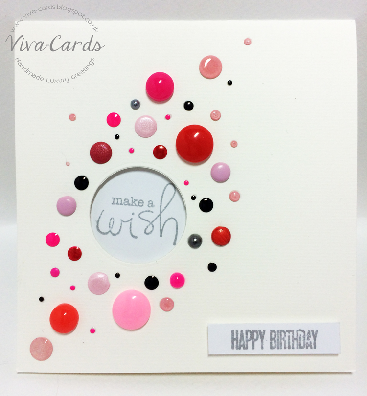 Viva-Cards.co.uk: Handmade Card - Dotty Make A Wish!