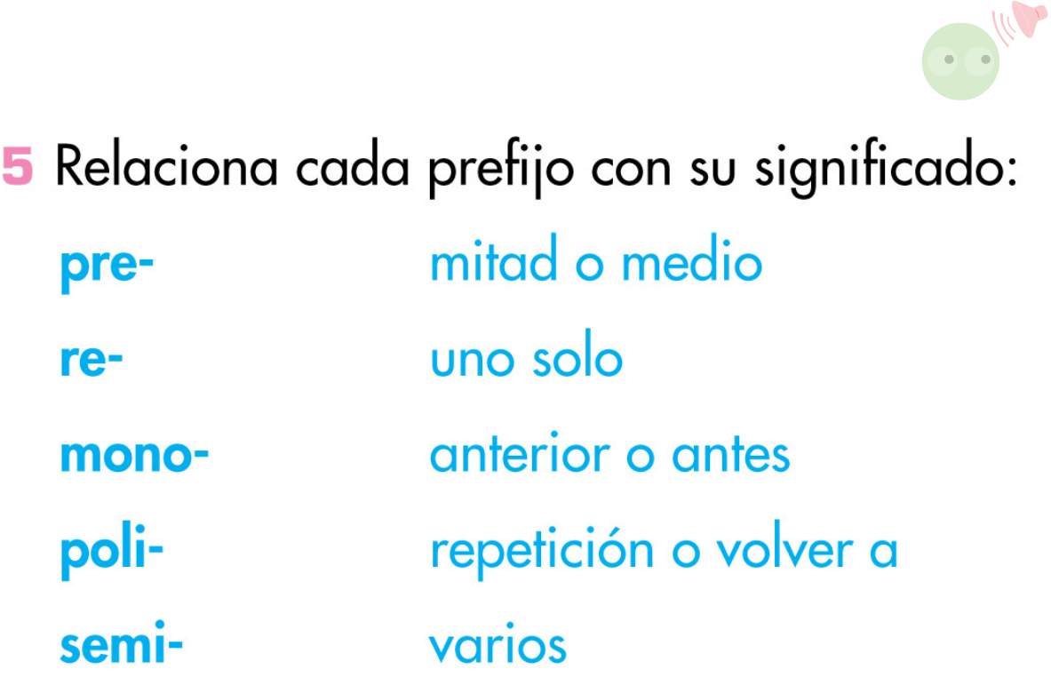 Las TIC en Primaria: PREFIJOS PRE-, RE-, MONO-, POLI-, SEMI-