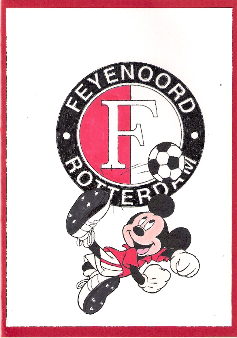 Zoveel kleuren: een kaartje voor een Feyenoord fan