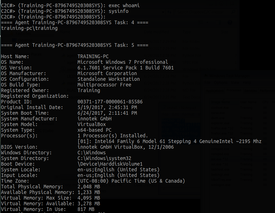Dropboxc2c A Post Exploitation Agent Which Uses Dropbox Infrastructure For Command And Control