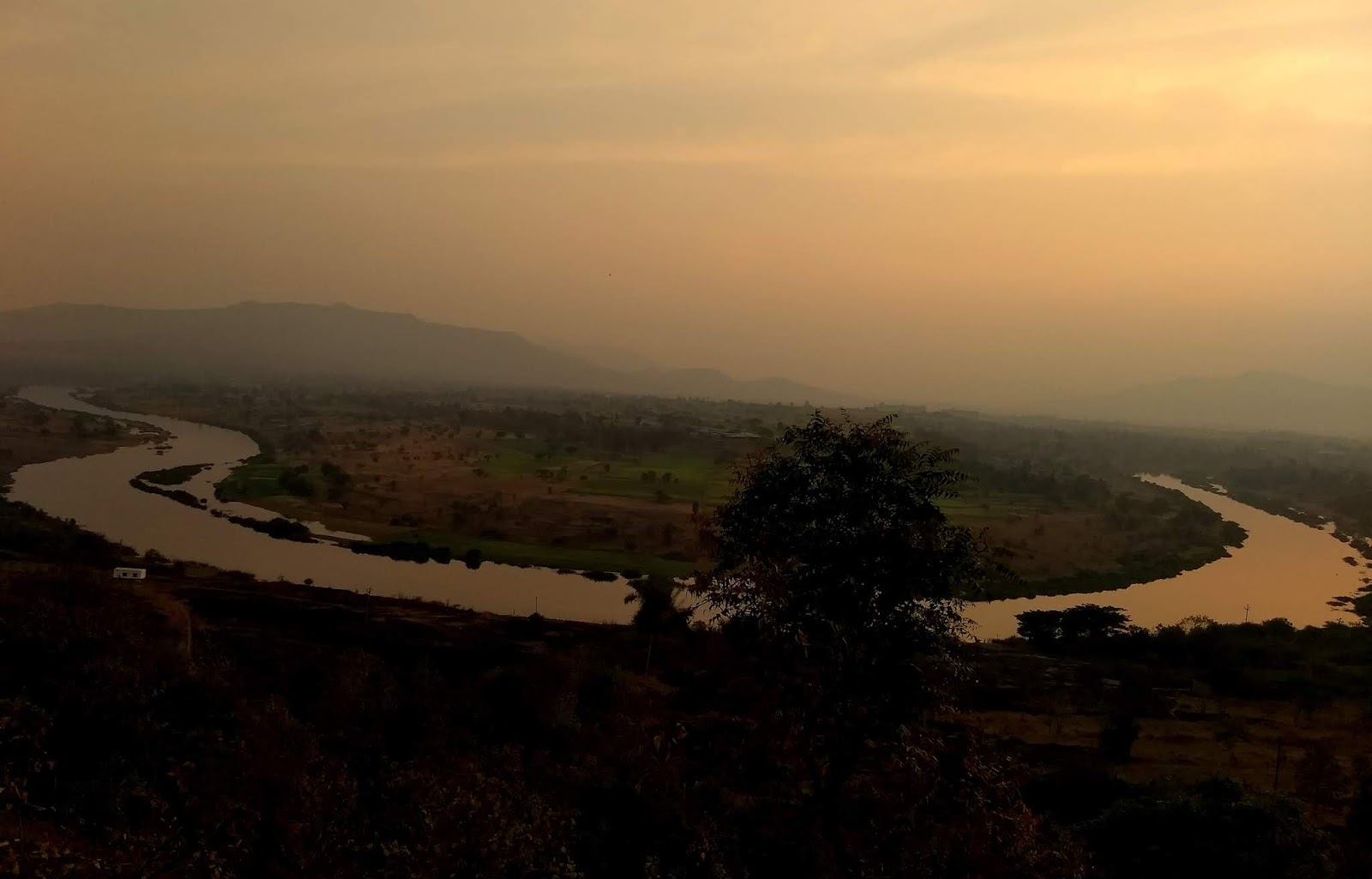 Sunset at Necklace Point, Bhor, Maharashtra