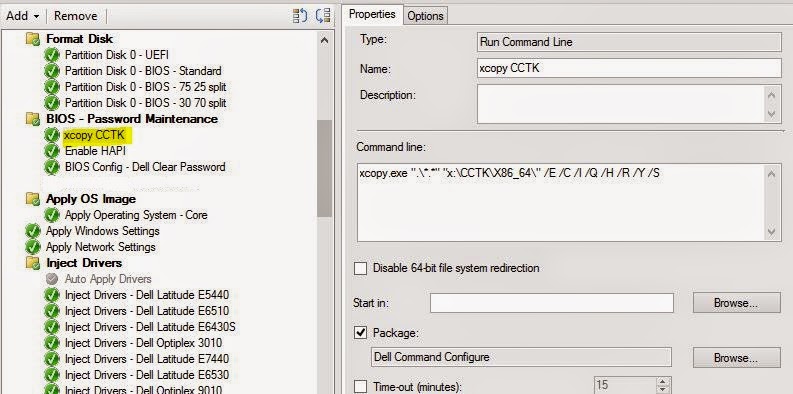 Sccm Task Sequence Windows 10 With Dell Cctk Uefi