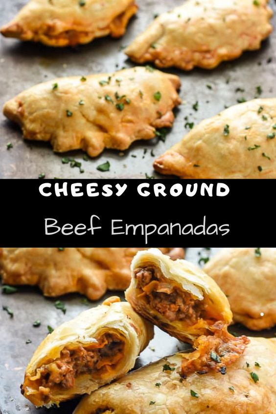 Cheesy Ground Beef Empanadas Recipe for Dinner | Click Recipes