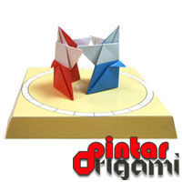 Permainan Origami Jepang Sumo | Cara Membuat Origami | Bunga | Binatang ...