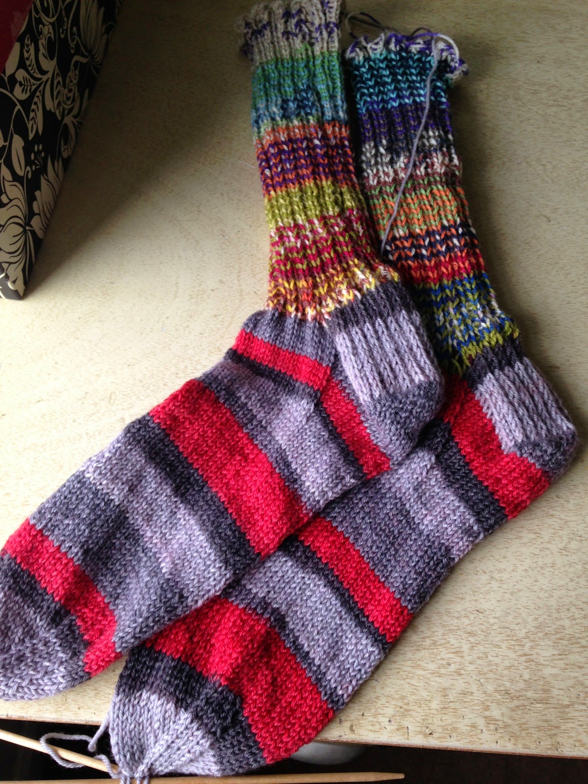 Scrap Yarn Socks