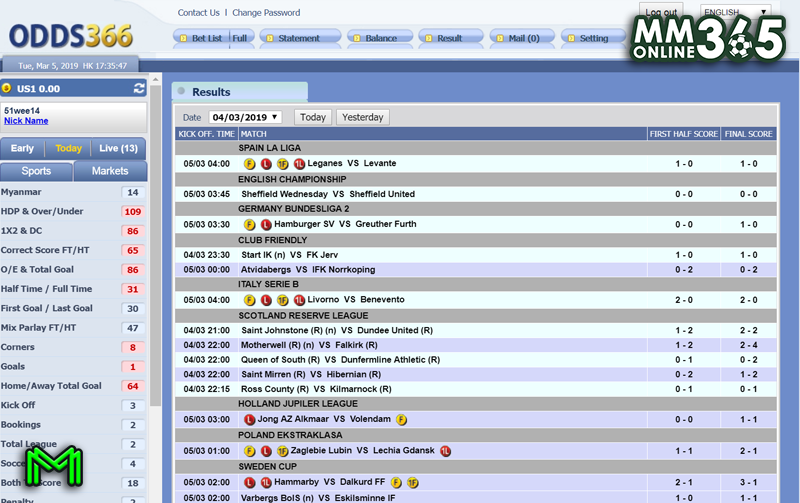 MM Online 365 Myanmar | Online Beting in Myanmar: Odds366 Myanmar - Sports Betting