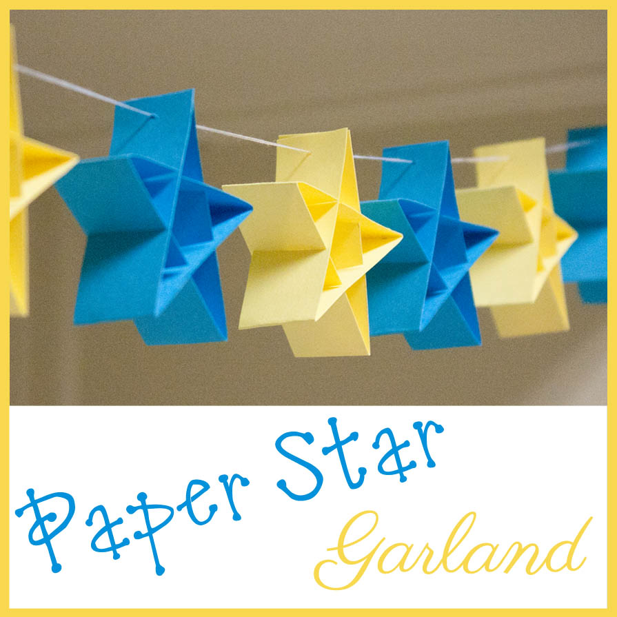 M double M: Paper star garland (DIY).