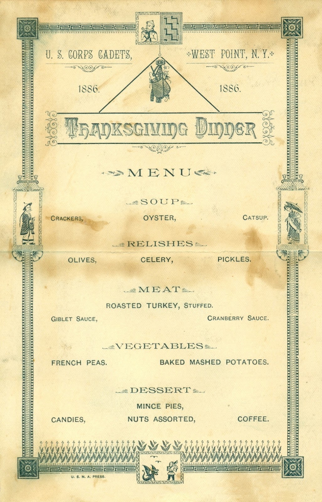 The American Menu: The Class of 1888