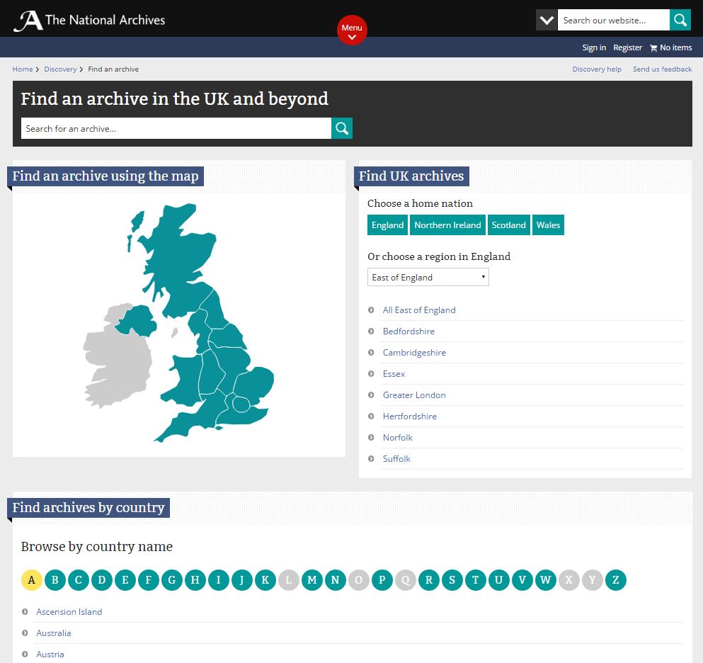 UpFront with NGS: Worldwide Archive Finder