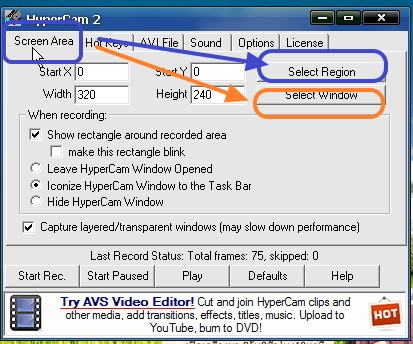 รู้ทันคอมพิวเตอร์: โปรแกรมบันทึกวีดีโอ-HyperCam 2