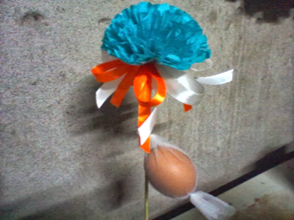 BUNGA TISU DAN CREPE: BUNGA TELUR PALING SIMPLE