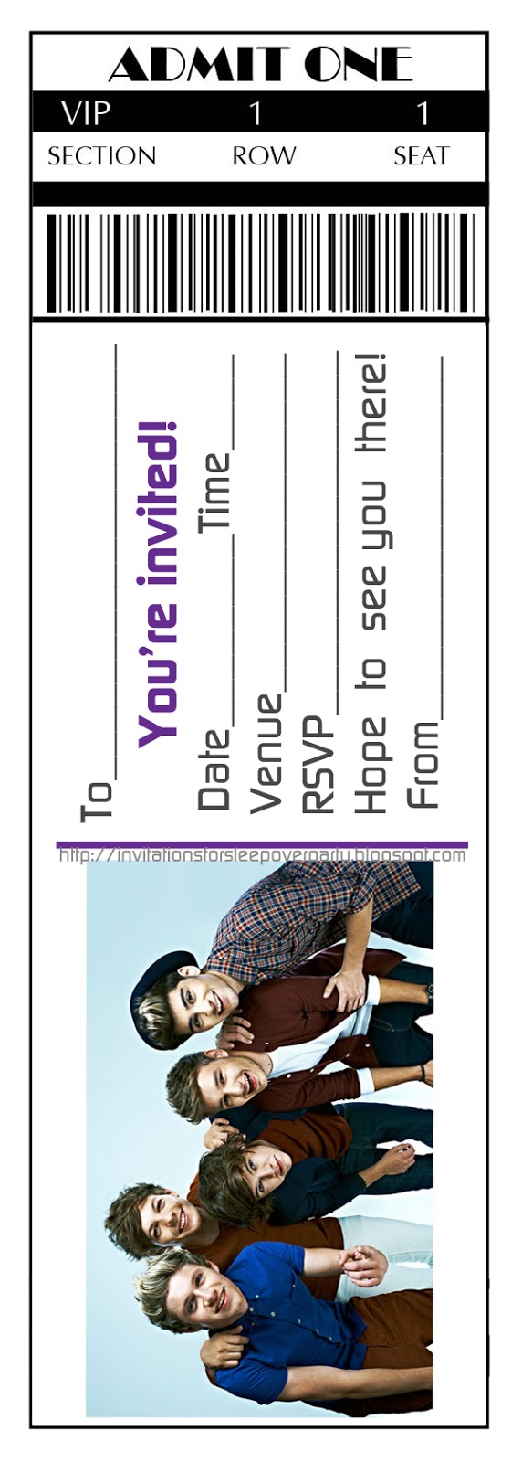 INVITATIONS FOR SLEEPOVER PARTY