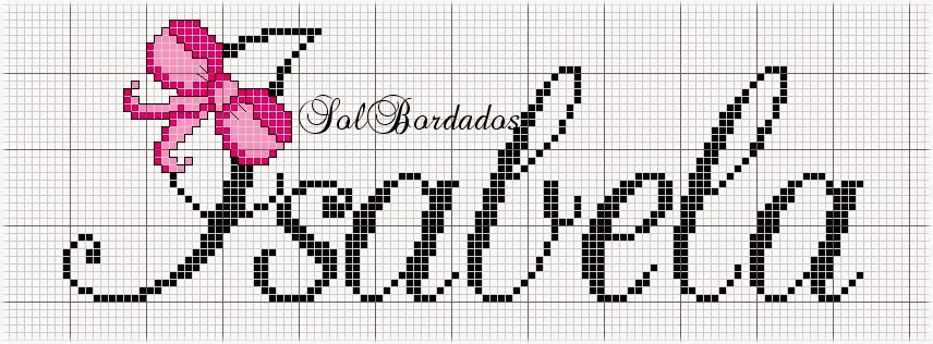 Aline Ponto Cruz e Artesanato: Nome Isabella, Isabelly, Isabeli ...