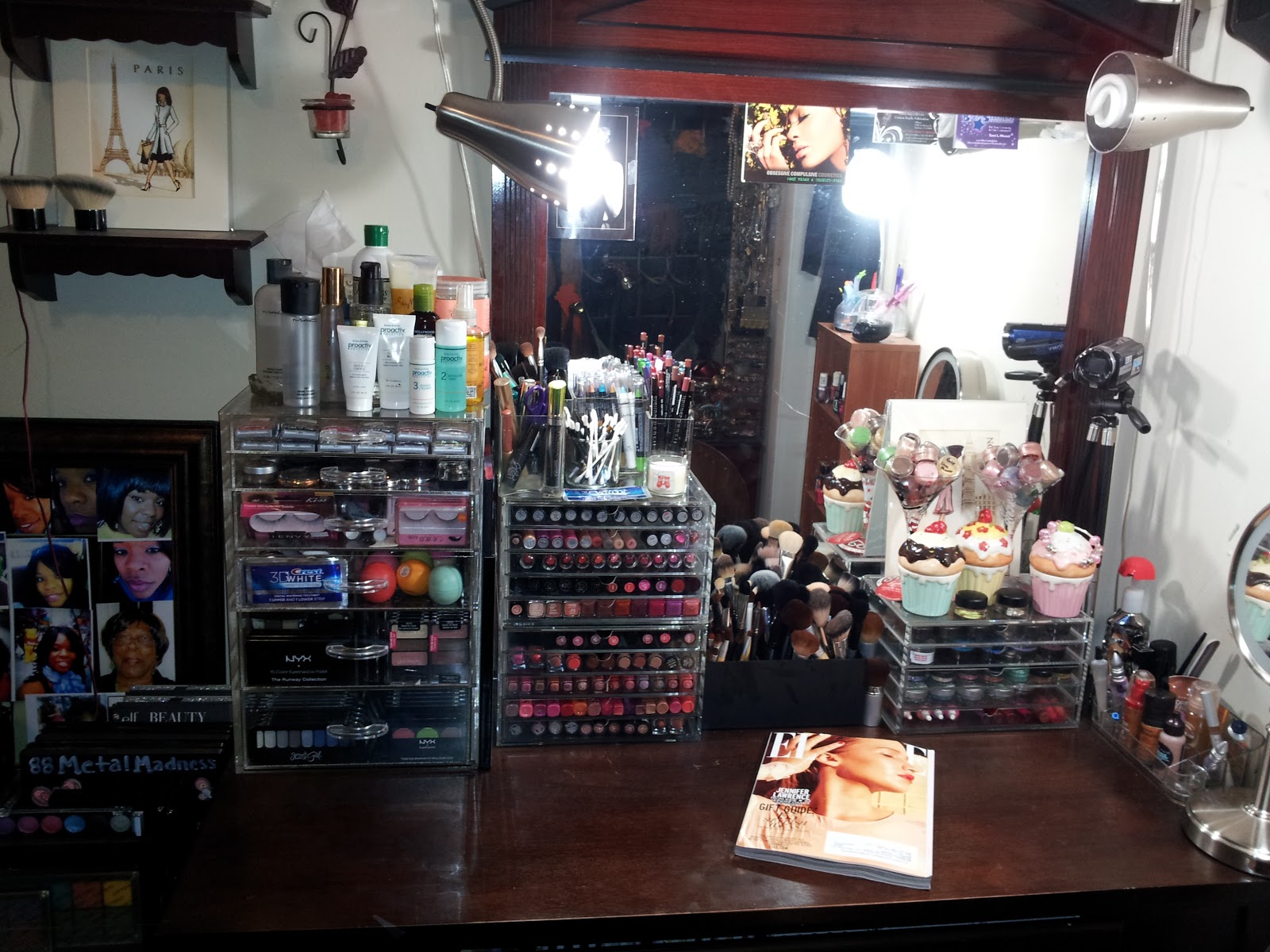 F My Makeup Collection and Storage Video and Photos - PrettyPRChick.com