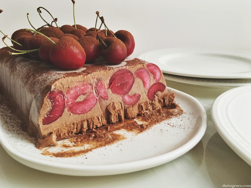 food porn thursday // chocolate + cherry semifreddo - daring coco