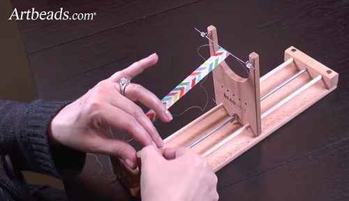 Beautiful Loom Beaded Bracelet Tutorial and the Ricks Beading Loom ...