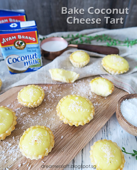 DreamersLoft: Bake Coconut Cheese Tart
