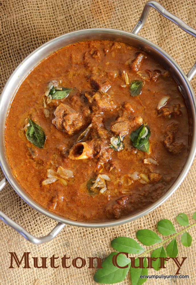 Erivum Puliyum: Varutharacha Mutton Curry | Nadan Mutton Curry (Kerala ...