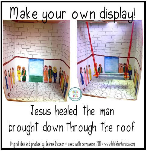 Man Lowered Through Roof to be Healed | Bible Fun For Kids
