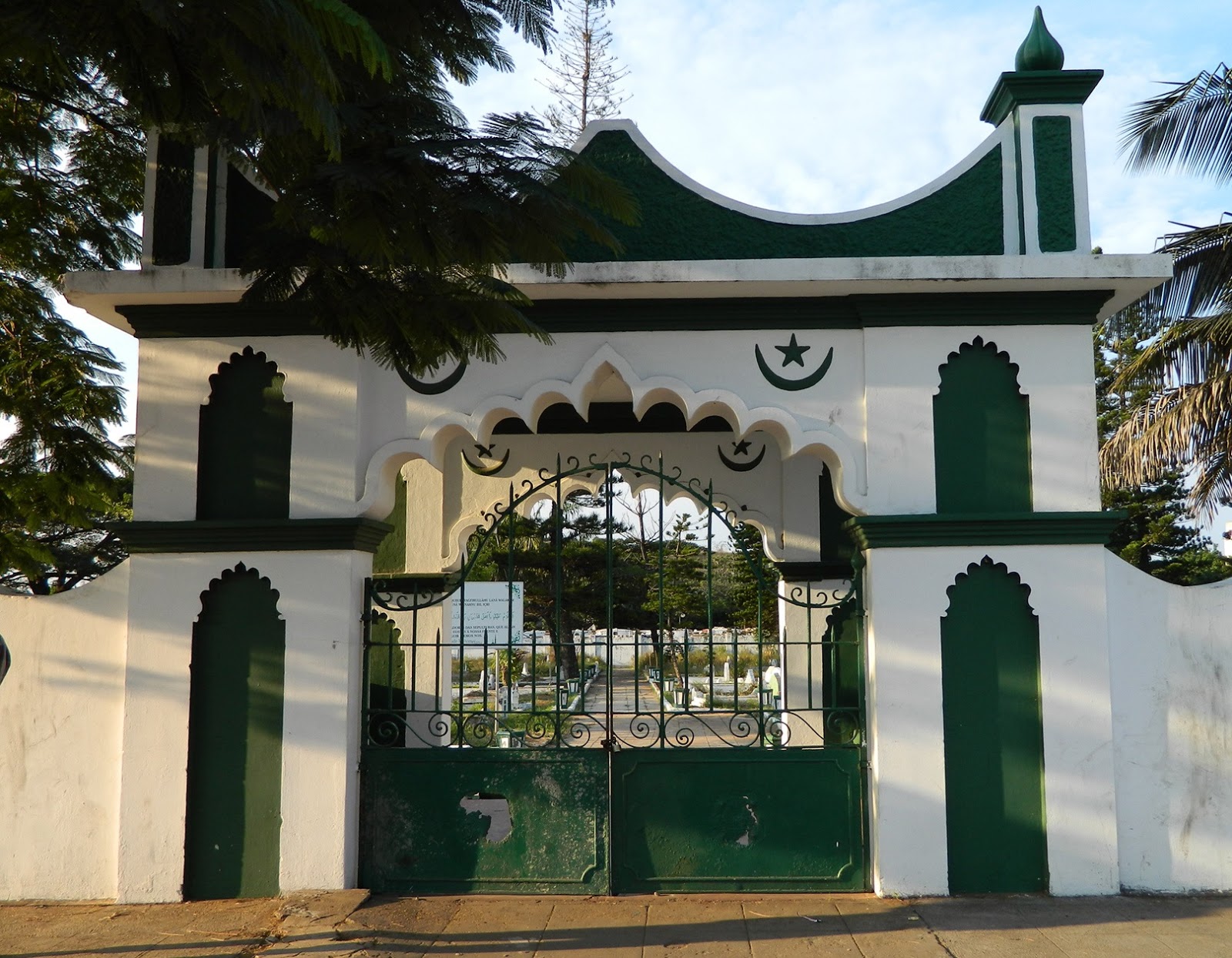 Antigo cemitério muçulmano no centro de Lourenço Marques, actual Maputo