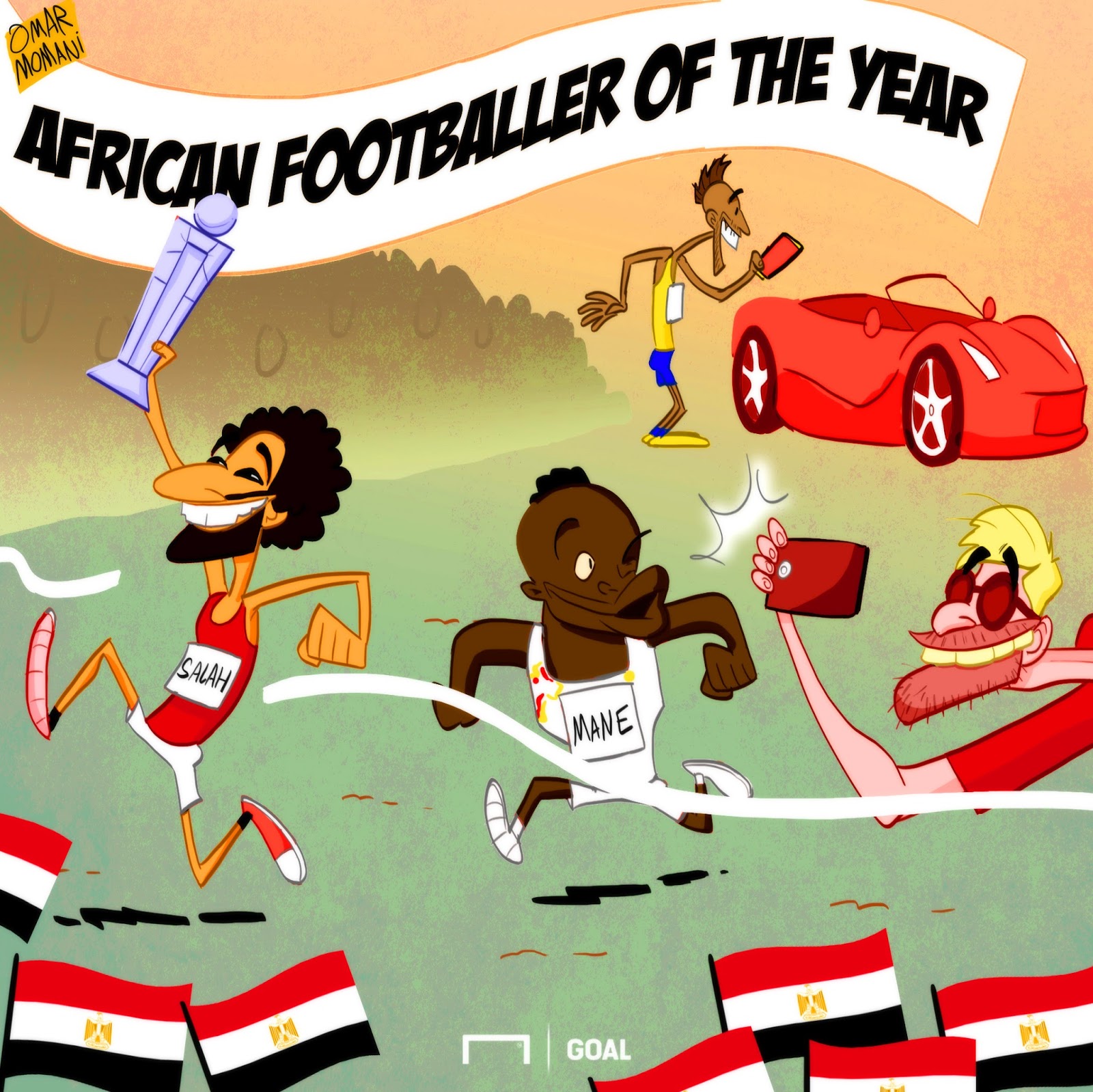 Omar Momani cartoons: Salah: African Footballer of the year