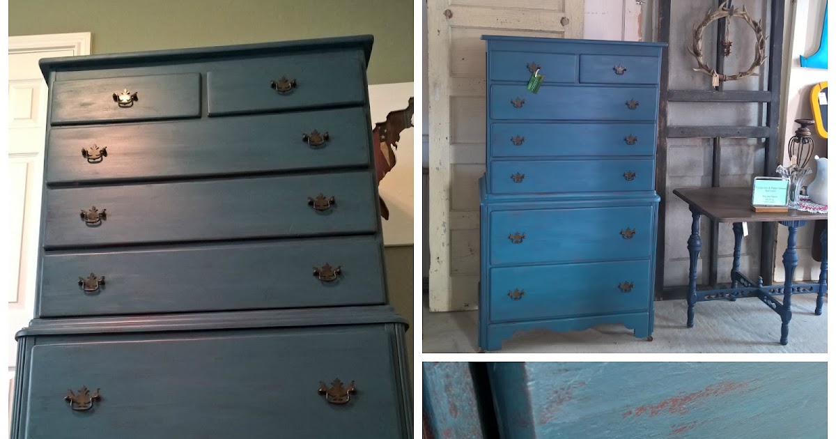 For Love of the Paint: Antique Chest on Chest in Layered Paint Finish