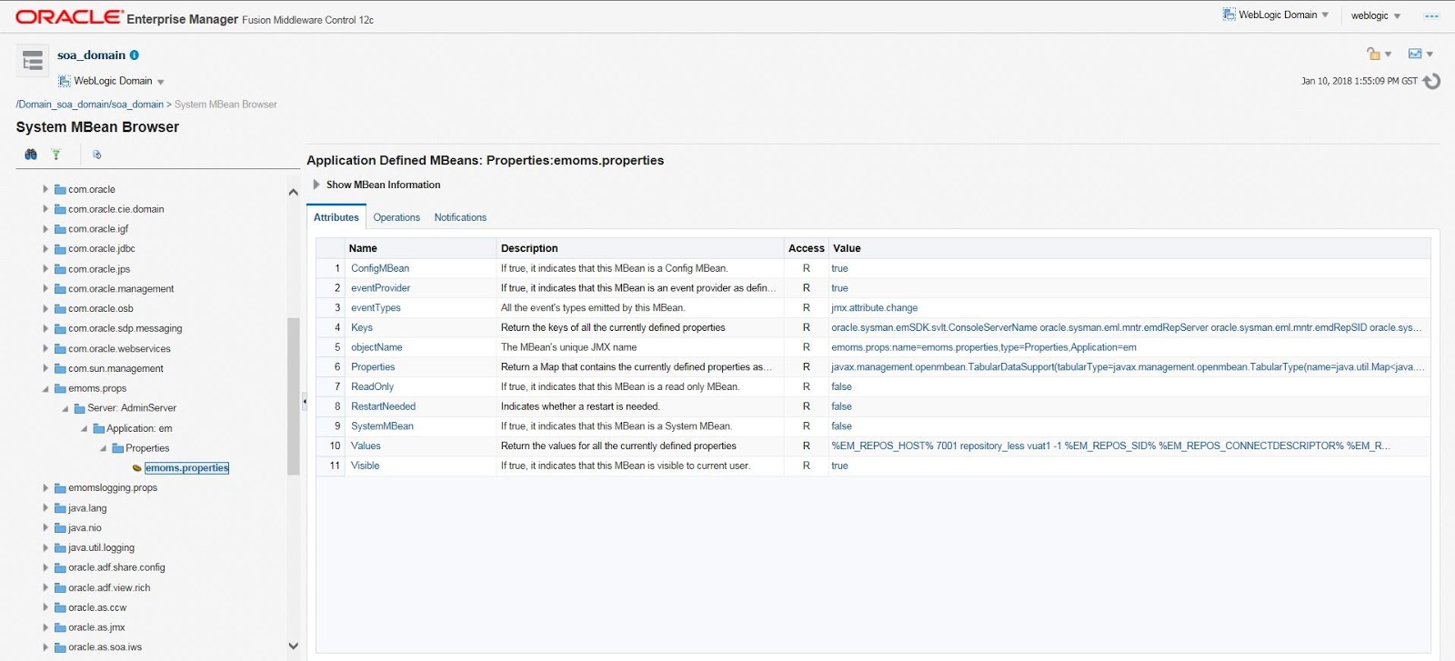 Blog for DBA Consultants: Performance Tune Oracle SOA 12c EM Console