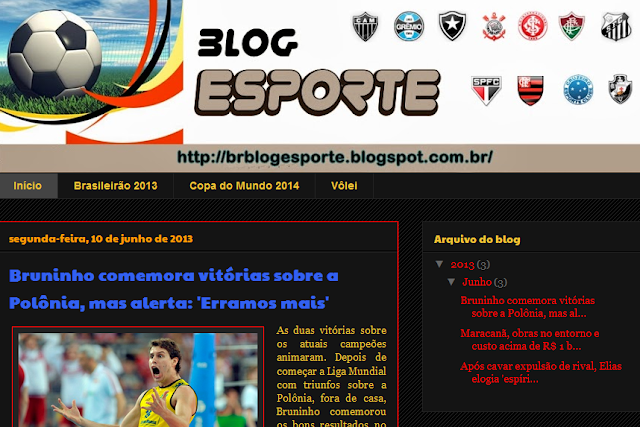 Novidade Veja O Novo Blog De Esportes Blog Esporte