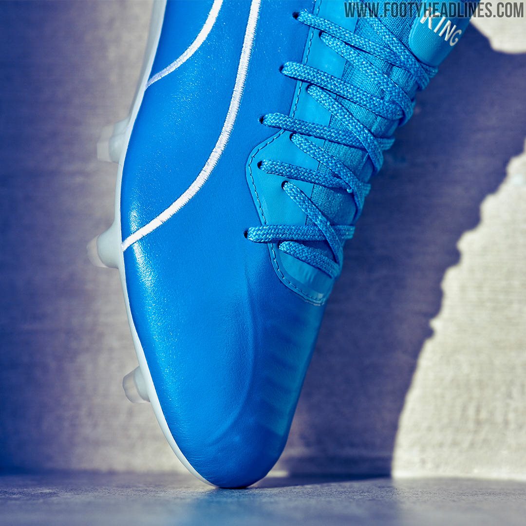 Guardiola Boots - Luminous Blue Puma King Platinum Boots Released ...